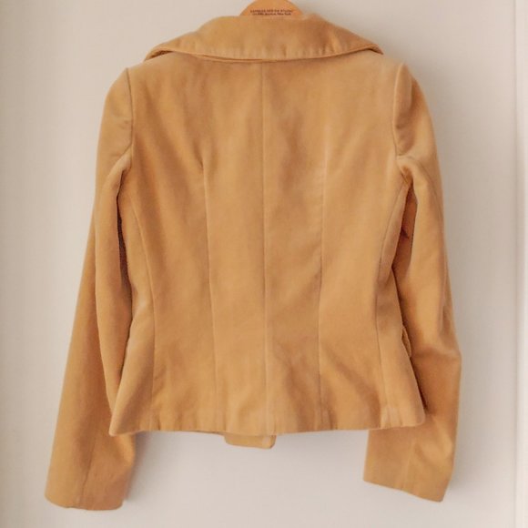 Basel | Jackets & Coats | Basel Yellow Velour Velvet Military Style ...